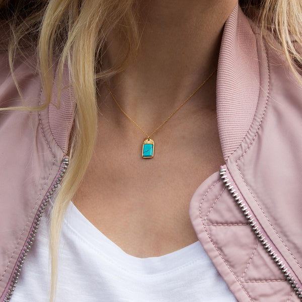 Turquoise Sunray Necklace | ReBe New York